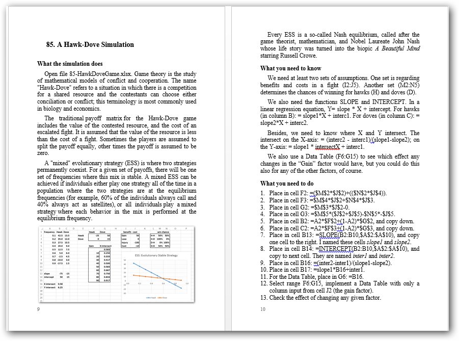 Excel Simulations Excel Simulations